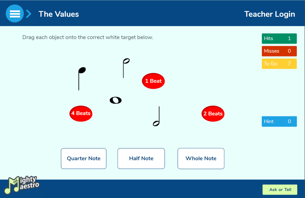The Activities – The Mighty Maestro Music Theory for Kids